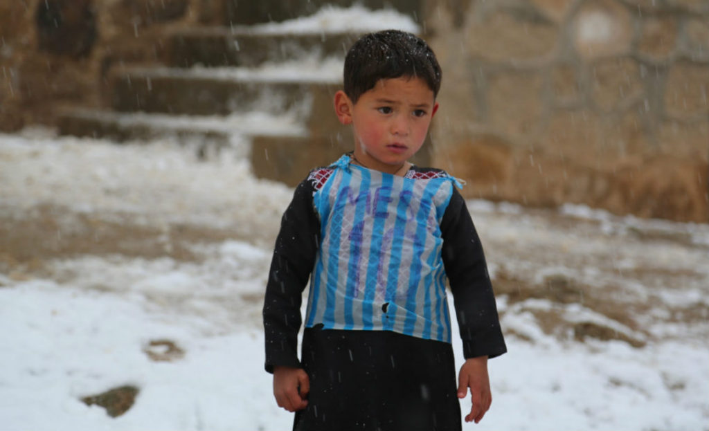 Messi Meets Young Afghan Refugee Who Wore 'Bag Shirt' While In Doha For ...