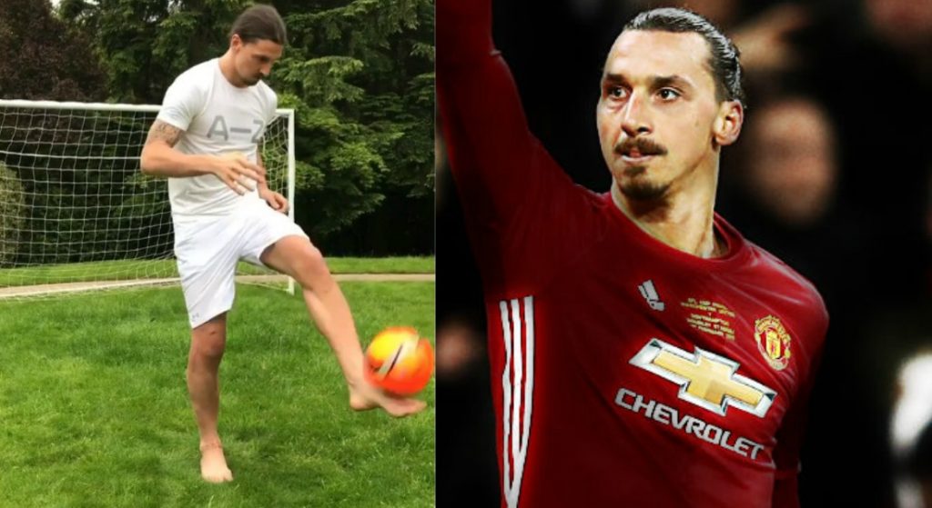 Back With A Bang: Zlatan Returns To Training And Is Kicking A Ball Again