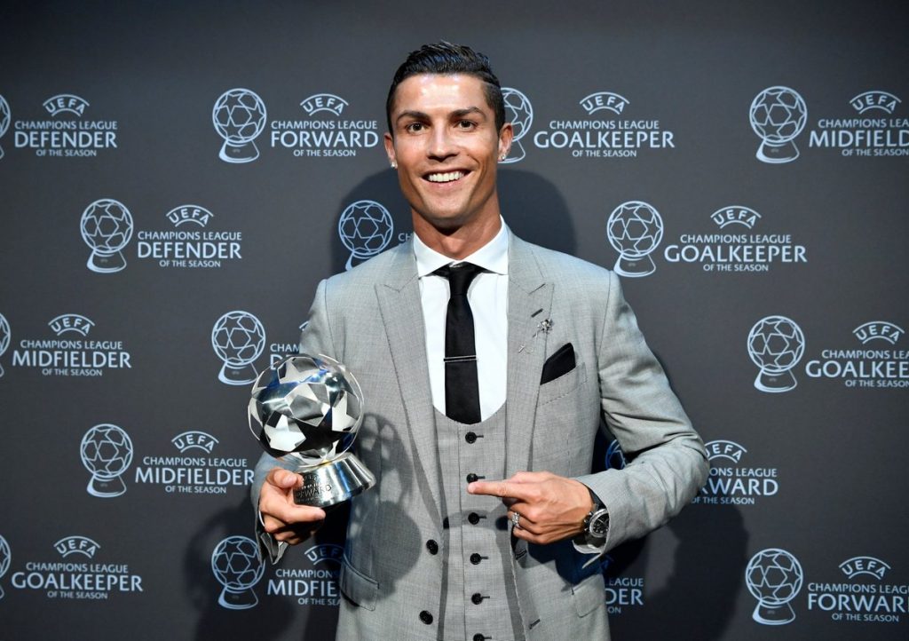 Ronaldo Wins UEFA Player Of The Year As Real Madrid Dominate Positional ...