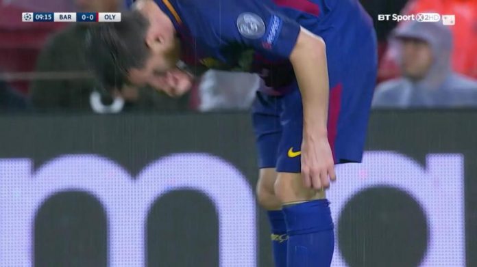 Messi Eats A Tablet Hidden In His Sock During Barcelona's Win Over ...