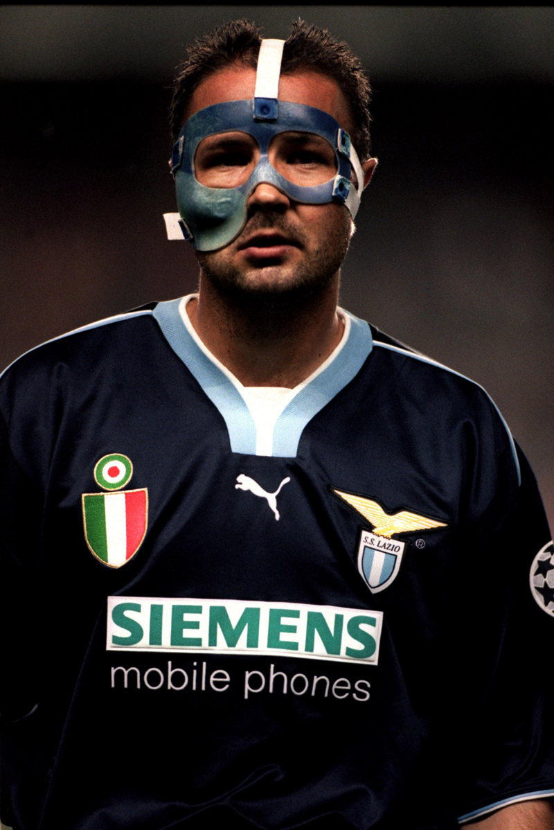 An array of face coverings and masks in Football